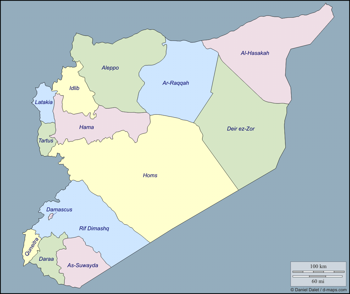 The 14 Governorates of Syria | Eurasian Geopolitics