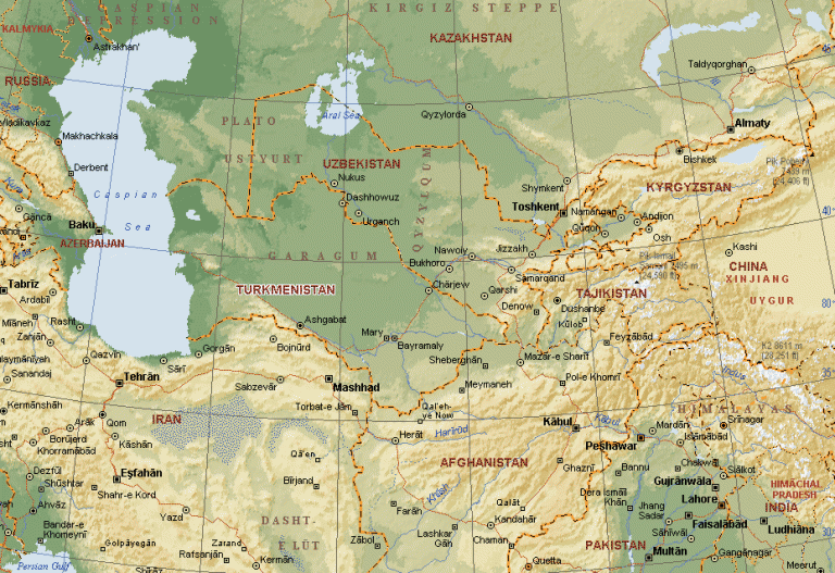 Central Asia maps | Eurasian Geopolitics